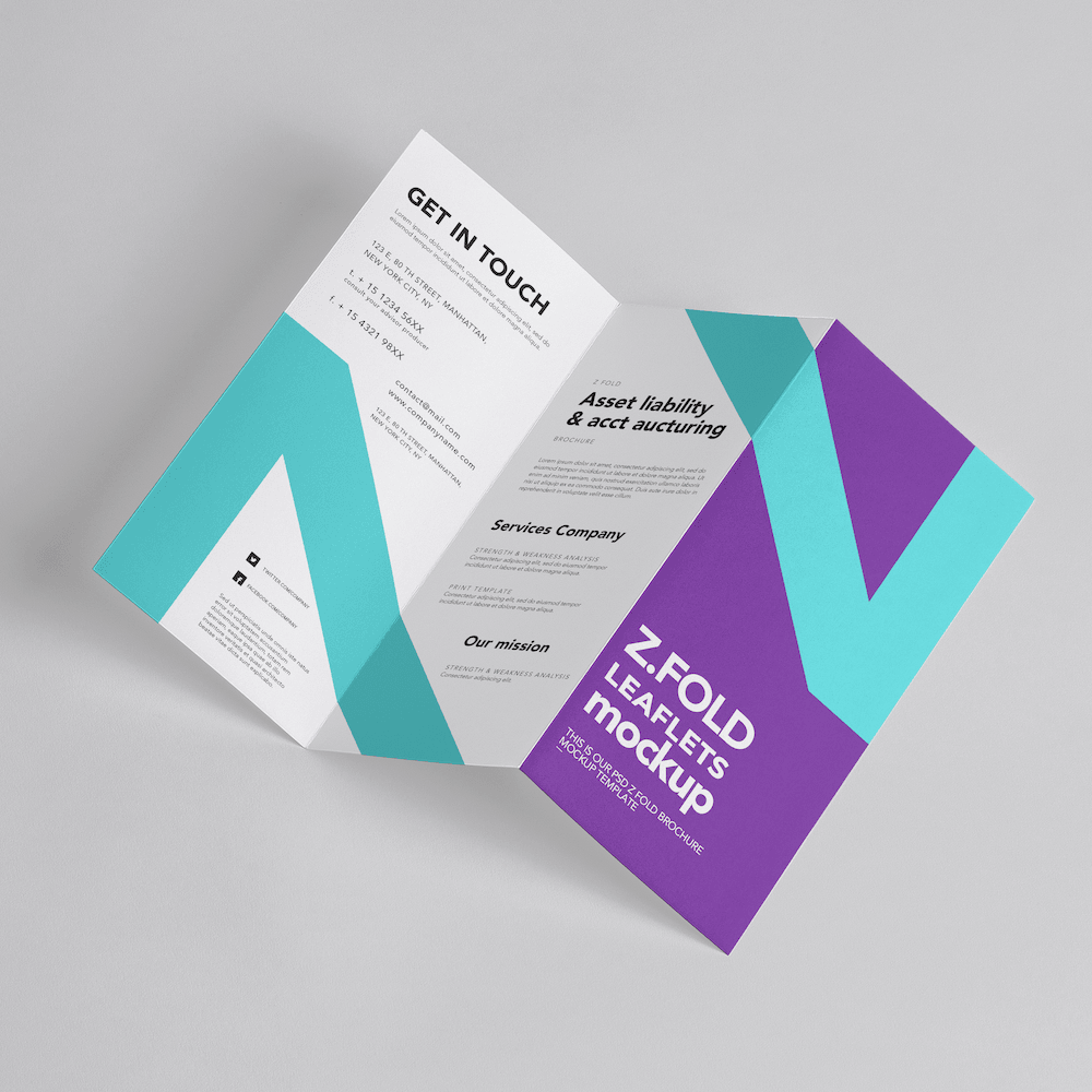 Unfold Your Message with Stunning Z Fold Leaflets A4 | Order Now | Banners Village