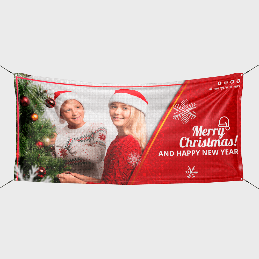 Personalised Christmas Banner | Banners Village UK
