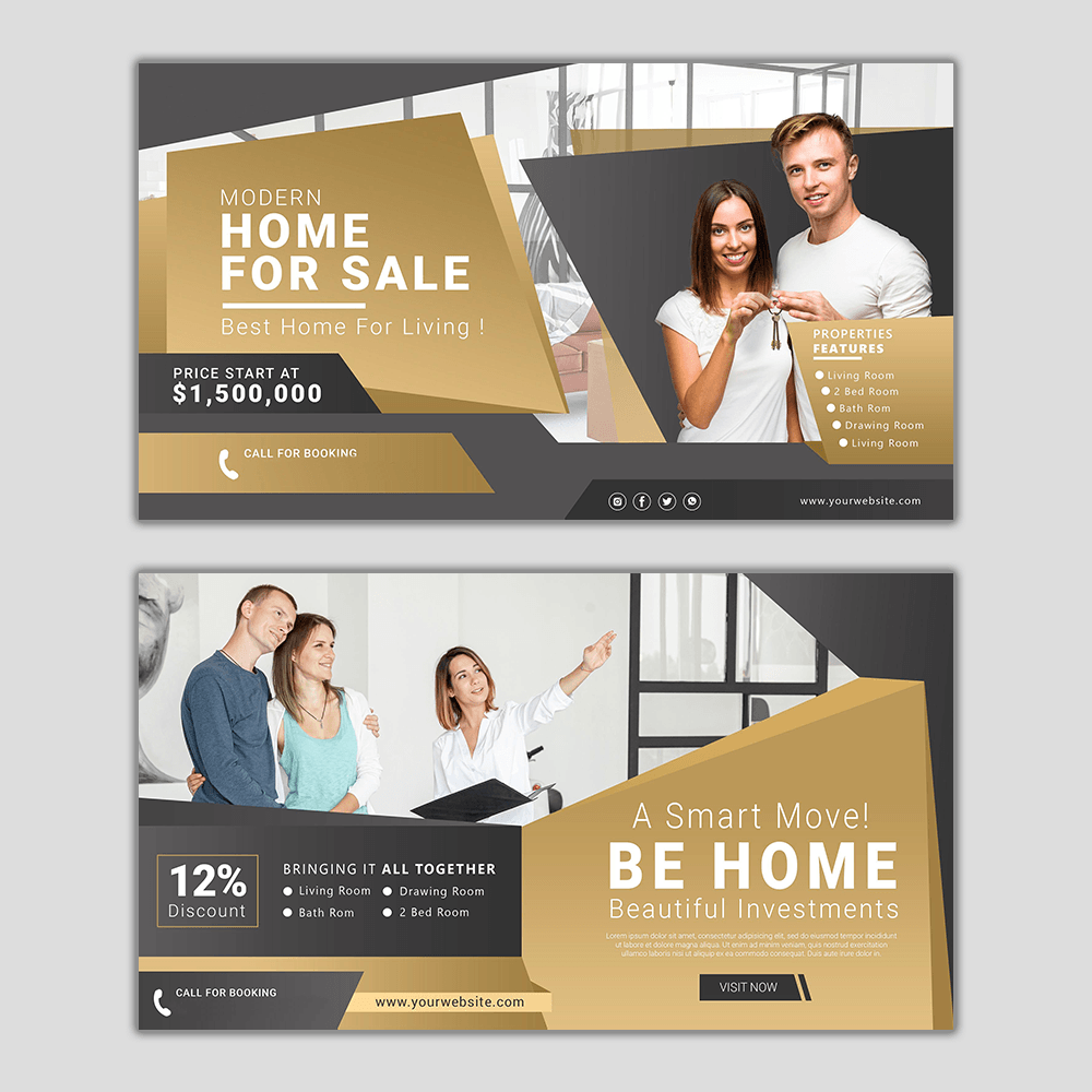 Custom Real Estate Banners Online | Banners Village UK