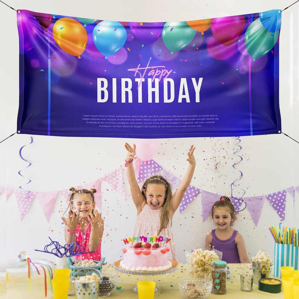 Vinyl custom Birthday Banners UK | Banners Village UK