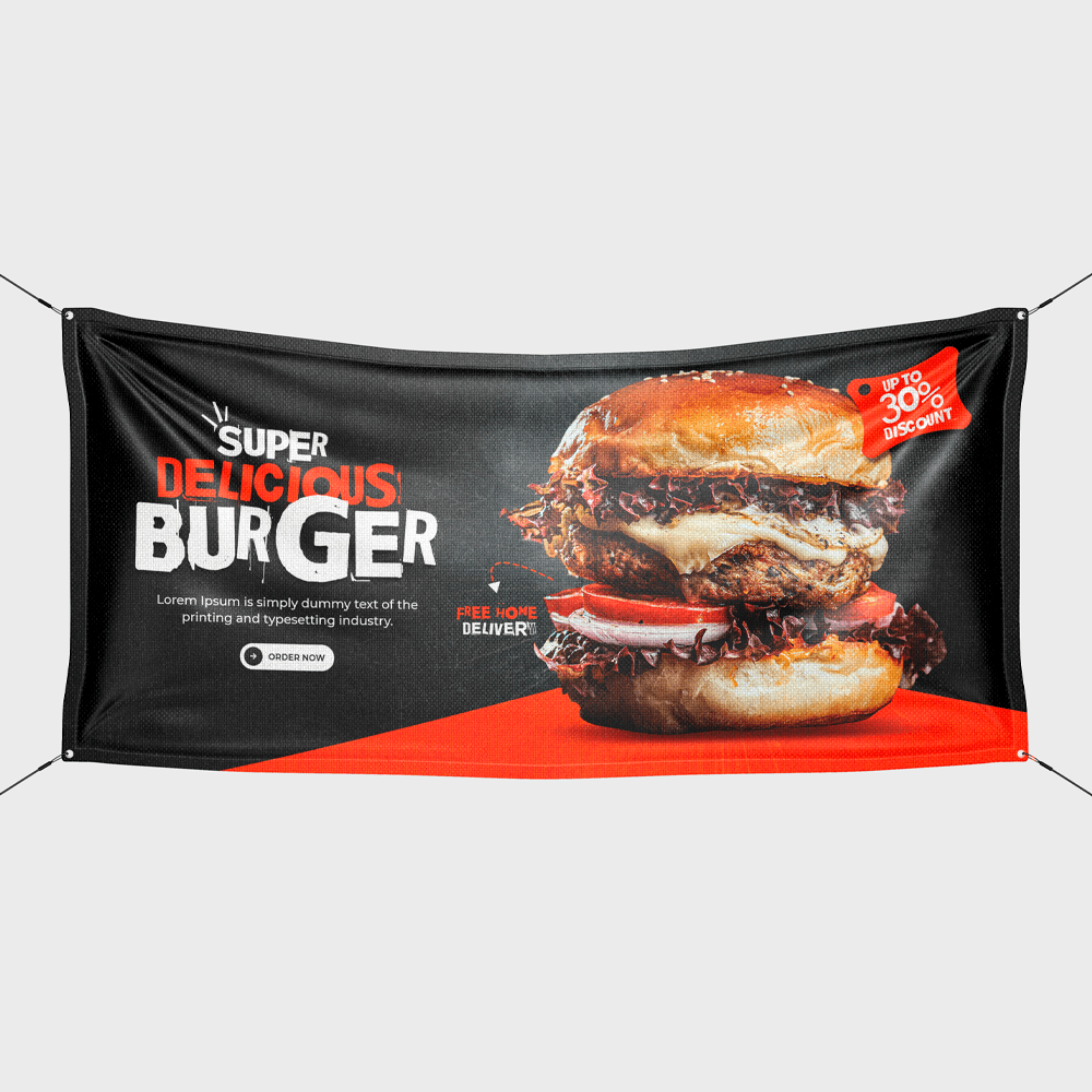 Restaurant Banners Printing UK | Banners Village UK