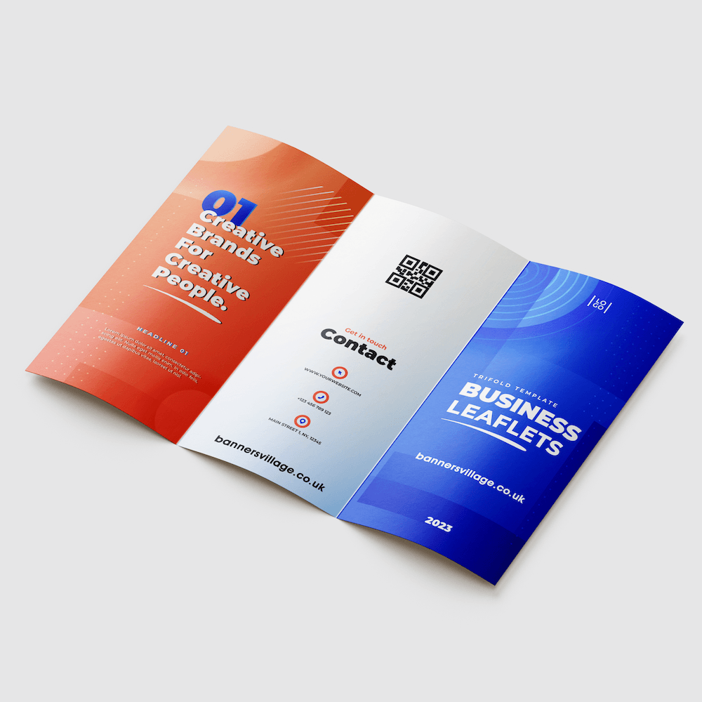 Tri-Fold Leaflets A4 Online UK at cheap price | Banners Village