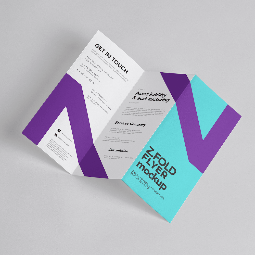 Best Z Fold Flyers A4 Printing Services | Buy Now | Banners Village